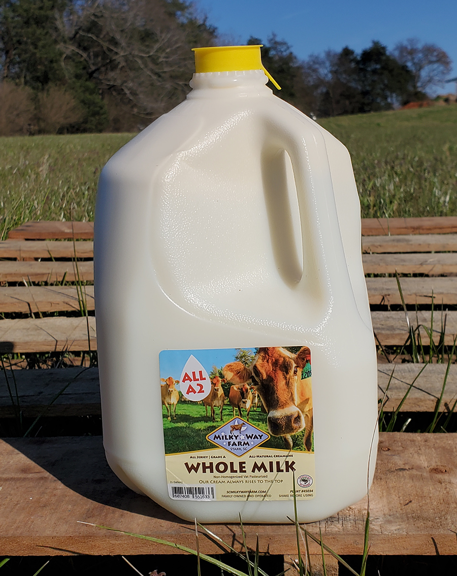 All A2 Whole Milk: Gallon - Milky Way Farm